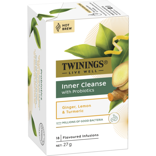 💥現金價💥Twinings Inner Cleanse with Probiotics Tea Bags 益生菌茶 一盒18包 - 現貨售完 ...